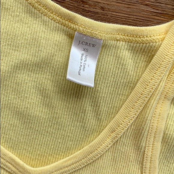 J. Crew | Tops | J Crew Yellow Ribbed Tank | Poshmark